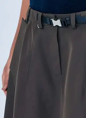 Prada Technical Fabric Circle Skirt