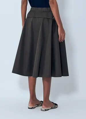 Prada Technical Fabric Circle Skirt - Green