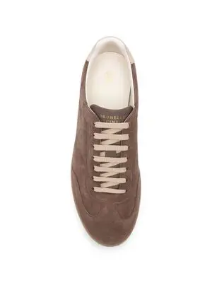 Brunello Cucinelli Suede Leather Sneakers