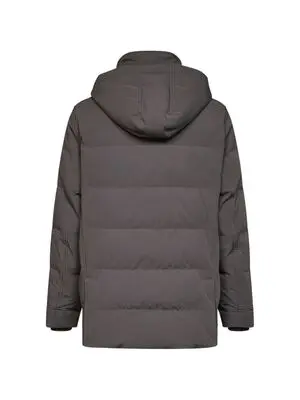 Brunello Cucinelli Hooded Down Jacket - Multicolor