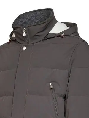 Brunello Cucinelli Hooded Down Jacket - Multicolor