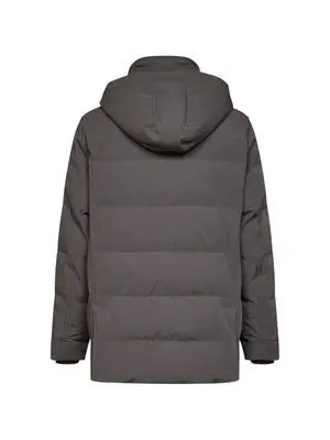 Brunello Cucinelli Hooded Down Jacket - Multicolor