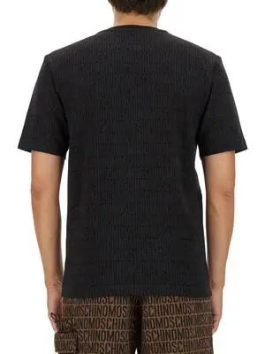 Moschino T-shirt With All Over Logo