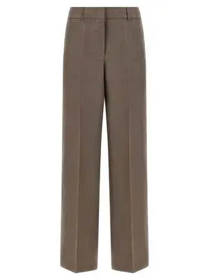 Peserico Linen Trousers - Brown