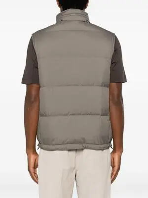 Brunello Cucinelli Stand Collar Down Vest - Multicolor