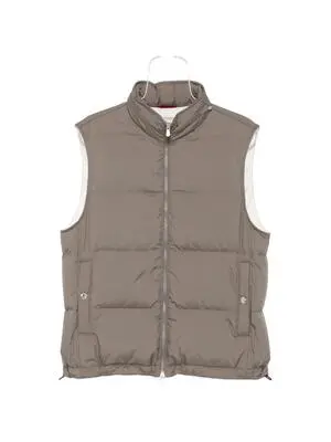 Brunello Cucinelli BRUNELLO CUCINELLI Stand Collar Down Vest Multicolor