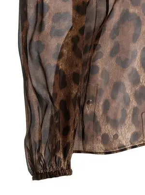 Dolce & Gabbana Animal Print Silk Shirt - Multicolor