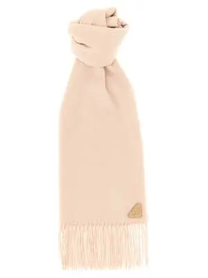 Prada Silk And Cashmere Scarf - Pink
