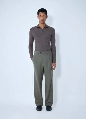 Prada Wide-leg Wool Pants