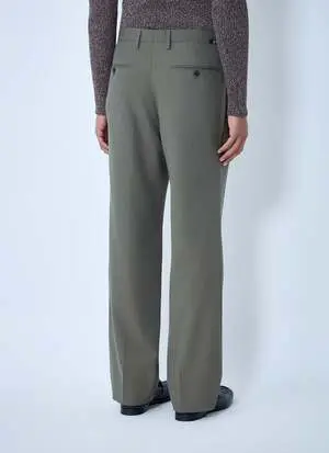 Prada Wide-leg Wool Pants