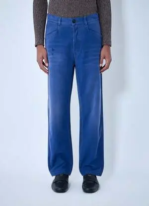 Prada Cotton Twill Pants - Blue