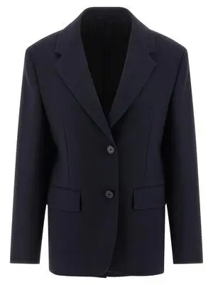 PRADA PRADA Two-Button Virgin Wool Blazer