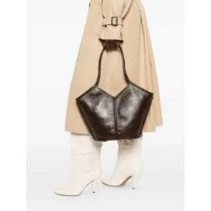 Hereu Leather Tote Bag - Brown