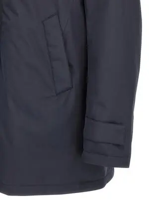Herno Removable Hood Parka - Blue