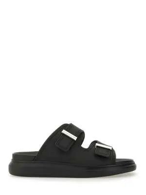Alexander McQueen Sandalo Hybrid Double Buckle - Black