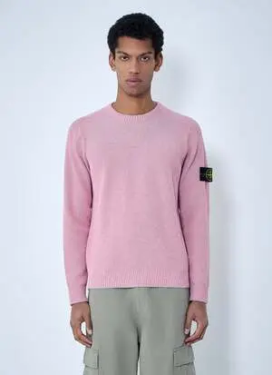 Stone Island Crewneck Wool Sweater - Pink