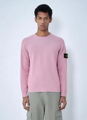 Stone Island Crewneck Wool Sweater - Pink
