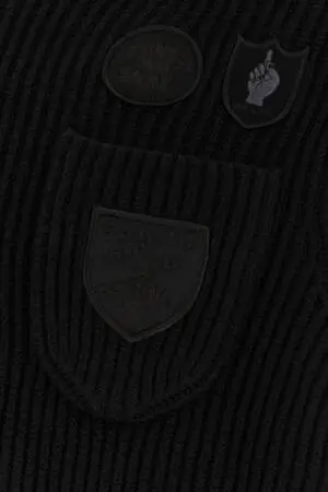 Sacai Gonz Multi Patch Nylon Twill X Knit Sweater