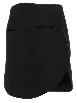 COURREGES Circle Satin Mini Skirt