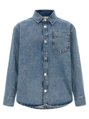 AMI Paris De Coeur' Overshirt - Blue