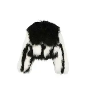 Attico Jackets Faux Fur & Shearling Jackets - Black