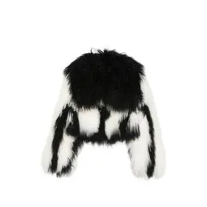 Attico Jackets Faux Fur & Shearling Jackets - Black