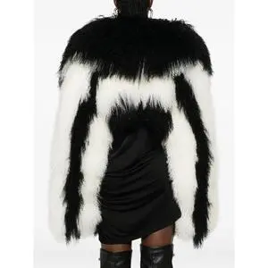 Attico Jackets Faux Fur & Shearling Jackets - Black