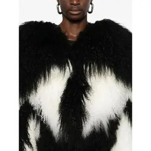 Attico Jackets Faux Fur & Shearling Jackets - Black