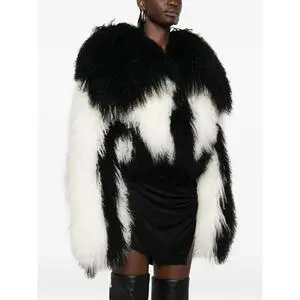 Attico Jackets Faux Fur & Shearling Jackets - Black