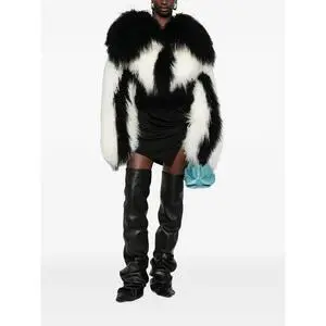 Attico Jackets Faux Fur & Shearling Jackets - Black