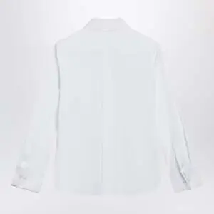Max Mara Cotton Shirt With Logo - White