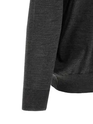 Kiton Wool Polo Shirt 14 Microns - Gray