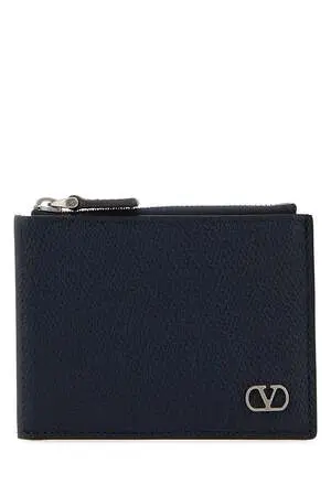 Valentino Garavani Midnight Leather Coin Purse