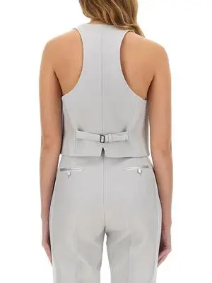 TOM FORD Barathea Silk Wool Vest