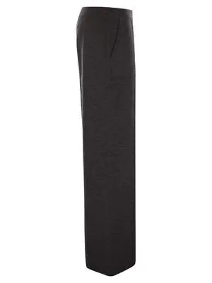 Max Mara Arno Viscose And Wool Trousers