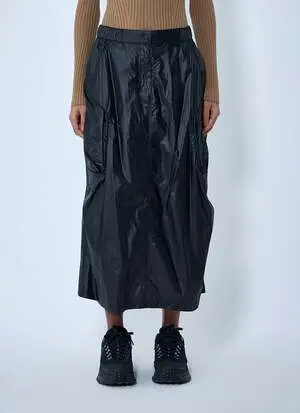 Moncler Technical Midi Skirt - Black
