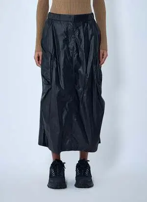 Moncler Technical Midi Skirt - Black