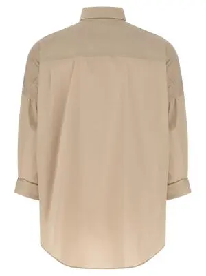 Brunello Cucinelli Shiny Trim Shirt - Cream