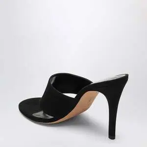 JUDE Nubuck Leather Thong Sandals - Black