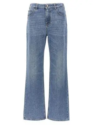 Chloé Denim High-rise Wide-leg Jeans - Blue