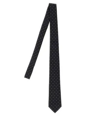 Saint Laurent Jacquard Tie - Blue