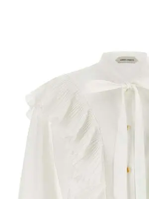 Alberta Ferretti Pleated Ruffle Shirt