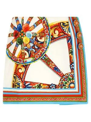 Dolce & Gabbana Carretto Print Mini Skirt - Multicolor