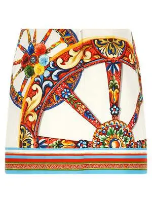 Dolce & Gabbana Carretto Print Mini Skirt - Multicolor