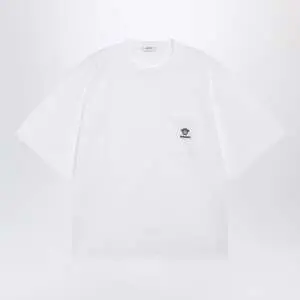 Versace Cotton Jersey T-shirt With Medusa Embroidery - White