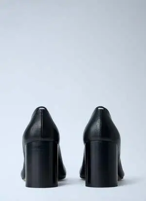 MAISON MARGIELA Leather Tabi High Pumps - Black