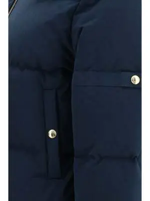 Thom Browne Waxed Technical Puffer Jacket With Hood