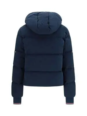 Thom Browne Waxed Technical Puffer Jacket With Hood