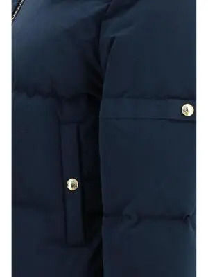 Thom Browne Waxed Technical Puffer Jacket With Hood