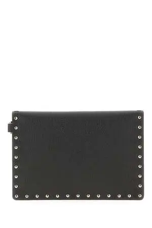 Valentino Garavani Studded Leather Clutch - Multicolor